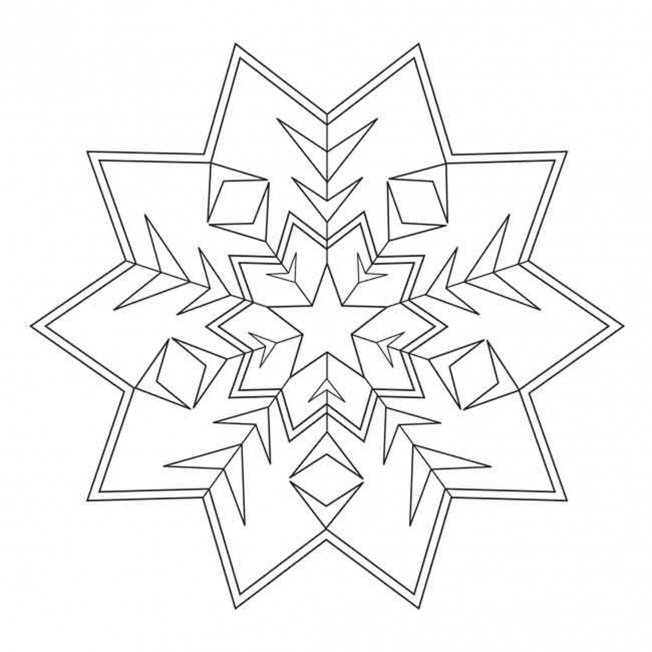 Sterne-Mandala 2 für Kindergarten, KiTa und Schule