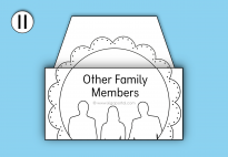 My Family Lapbook (B/W) for pre-K, kindergarten and elementary school